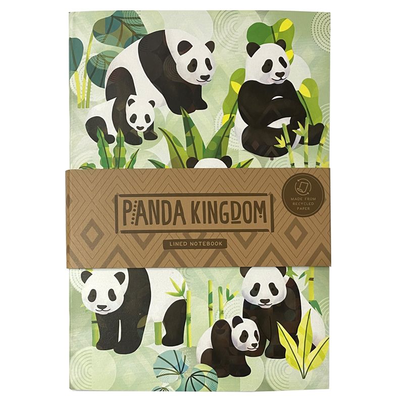Bloc-notes A5 en papier recyclé - Panda Kingdom
