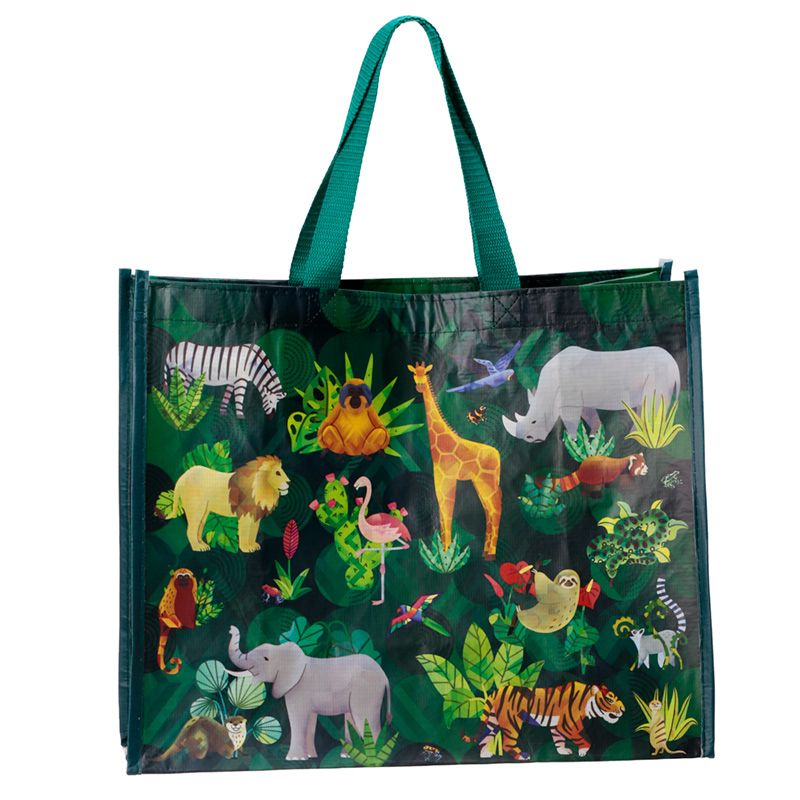 Sac de Courses en Plastique Recyclé Rpet Animal Kingdom - Animaux